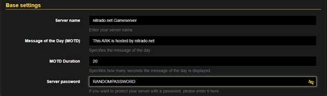 Setting A Password For Your Ark Survival Evolved Server