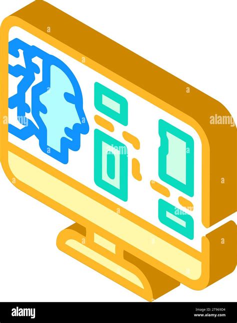 Ai Routing Autonomous Delivery Isometric Icon Vector Illustration Stock