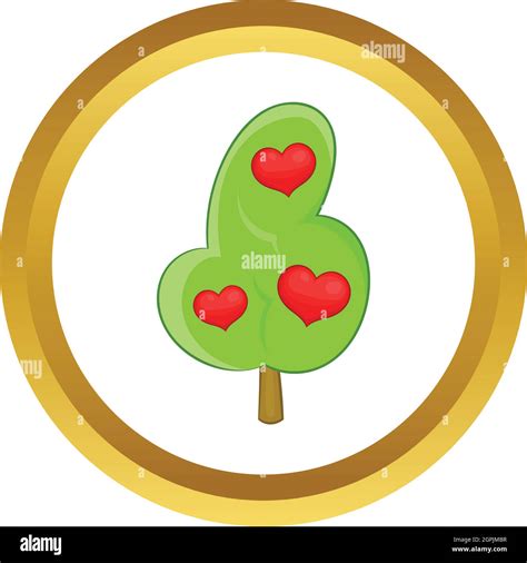 Abstract Heart Tree Vector Icon Stock Vector Image And Art Alamy