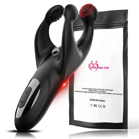 New Penis Delay Trainer Exercise Glans Stimulator Prostate Massager Male Vibrator Masturbation