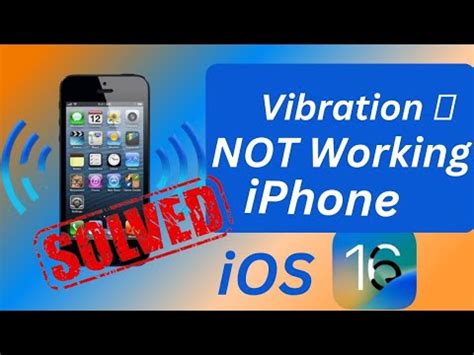 How to Fix Vibration Problem in iPhone | Vibration Not Working in iOS 16 | 2023 - YouTube