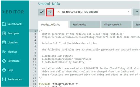 Arduino Iot Cloud With Esp8266 Send Sensor Readings And Control Outputs