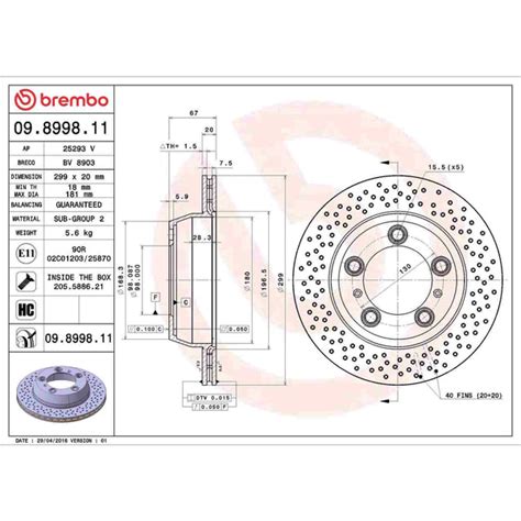 Brembo Oe Rear Brake Kit Prem Nao Ceramic Padsprem Uv Coat Rotors