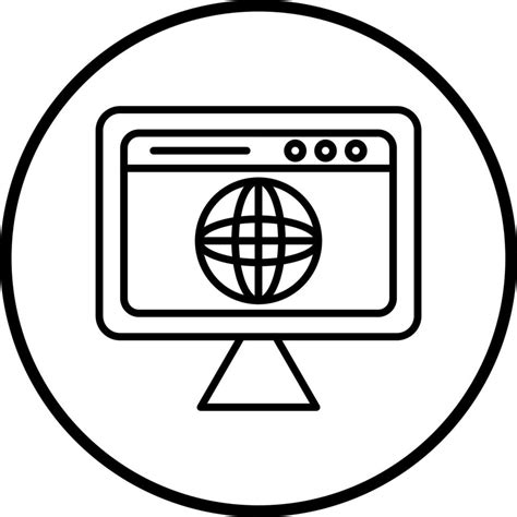 Browser Vector Icon Style Vector Art At Vecteezy