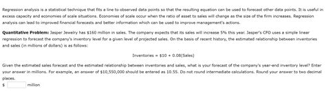 Solved Regression Analysis Is A Statistical Technique That Chegg