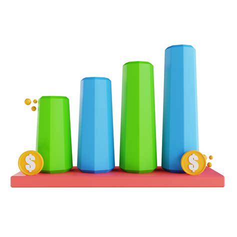 3d Illustration Low Poly Graph 9390690 Png