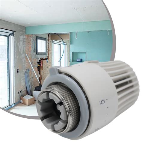 온도 조절 라디에이터 밸브 교체 헤드 컴팩트 라디에이터 호환 동결 방지 액체 센서 사용하기 쉬운 가족 지능 시스템