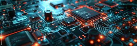 Light Interface Mock Up Of Professional Cad Computer Software With Digital Diagram Of Circuit