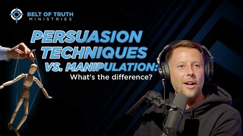 Persuasion techniques vs. Manipulation strategies: What's the difference? - YouTube