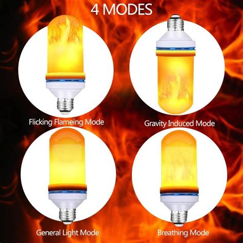 Flame Lamp E27 Led Fire Effect Bulb Home Decoration Night Light Musa Emporium Your Gateway