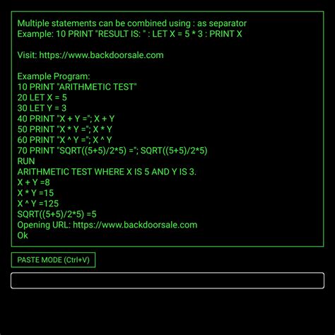Gw Basic Style Interpreter