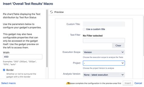 [xray 4976] overall test results in confluence doesn t ask for user