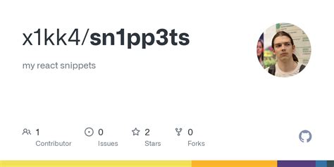 Github X1kk4sn1pp3ts My React Snippets