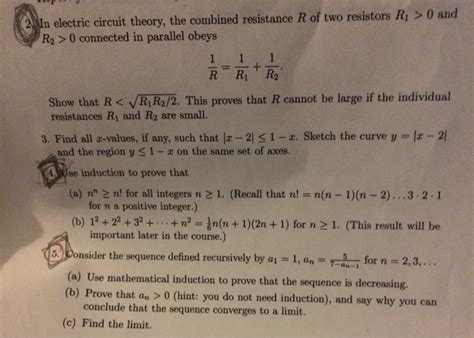 Calculus Induction And Sequences Help I Don T Chegg