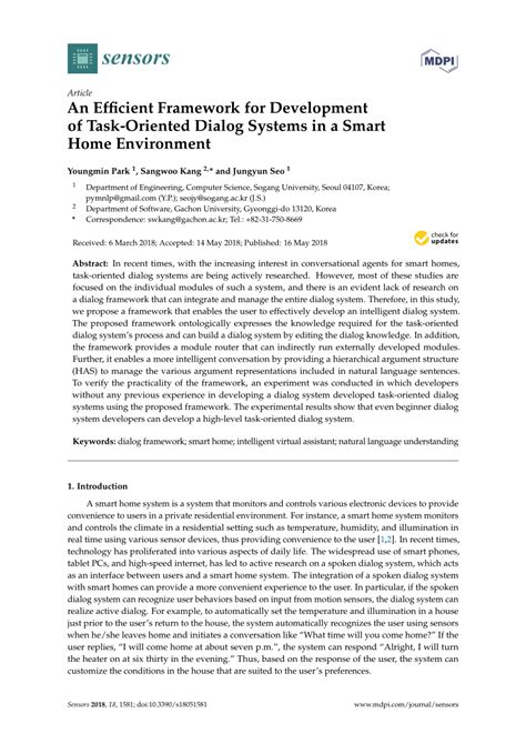 (PDF) An Efficient Framework for Development of Task-Oriented Dialog Systems in a Smart Home ...