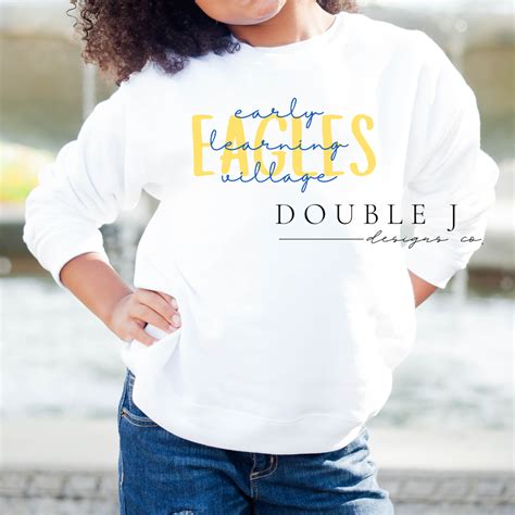Cursive Eagles Elv Sweatshirt Double J Designs Co