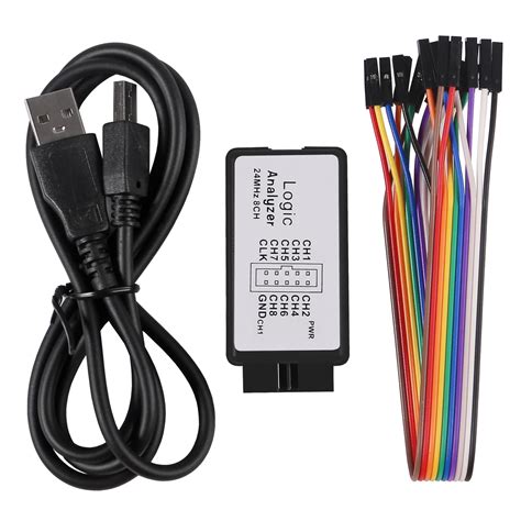 one set usb 로직 애널라이저 24m 8ch 마이크로 컨트롤러 arm fpga 디버그 툴 24mhz 16mhz