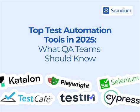 Top Test Automation Tools In 2025 What Qa Teams Should Know Scandium No Code Ai Test