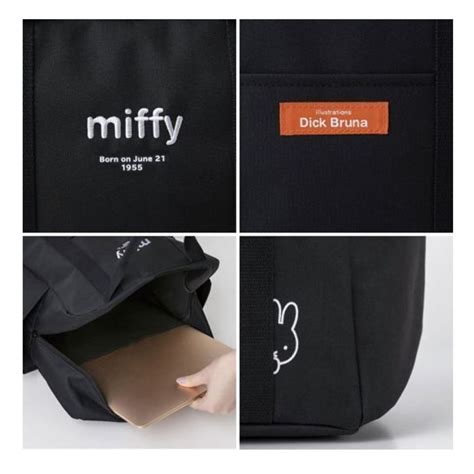 Miffy Backpack Black Ver Womens Fashion Bags And Wallets Backpacks
