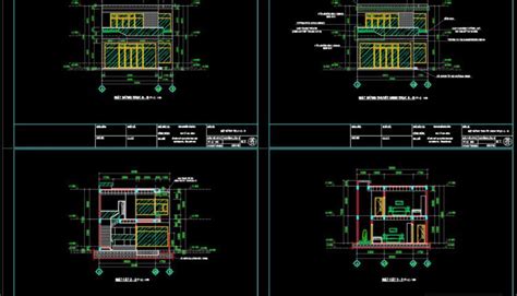 2 Story House A Complete Project Autocad File 8 5mx35m Free Download Free Cad Blocks Download