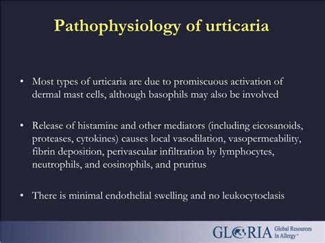 Ppt Gloria Module 12 Urticaria Powerpoint Presentation Free