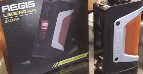 AEGIS LEGEND 200 WATT DUAL BATTERY DARI GEEK VAPE MOD TAHAN BANTING AIR DAN DEBU