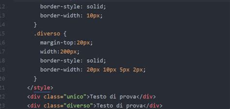 Css Border Come Impostare I Bordi Nei Css Border Width