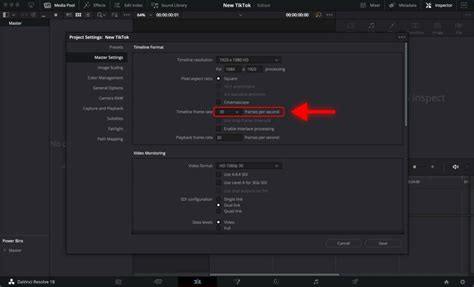 best settings for youtube shorts in davinci resolve created tech
