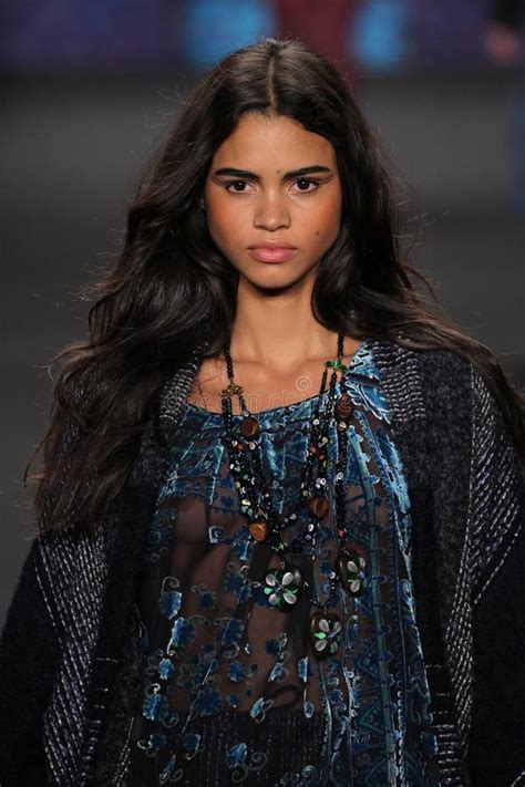 Model Mariana Santana Walks The Runway At The Anna Sui Fashion Show During Mbfw Fall 2015