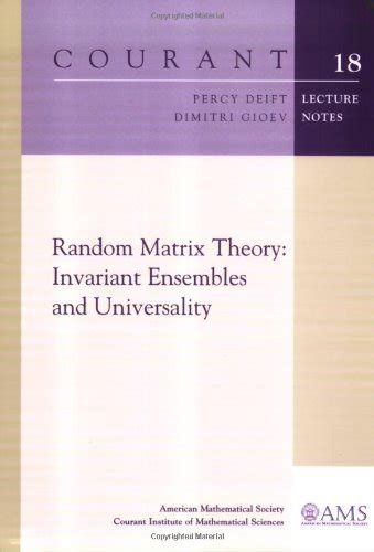 Amazon Random Matrix Theory Invariant Ensembles And Universality Courant Lecture Notes In