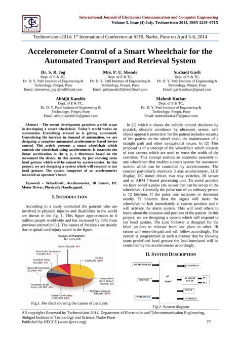 pdf accelerometer control of a smart wheelchair for the diagram