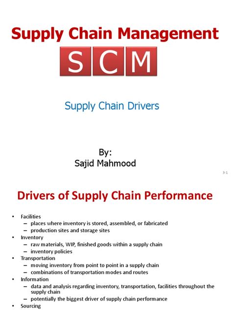Pdf Supply Chain Drivers Dokumentips