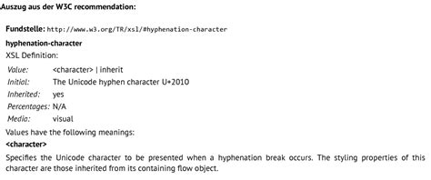 Xsl Fo Hyphenation Character Data2type Gmbh