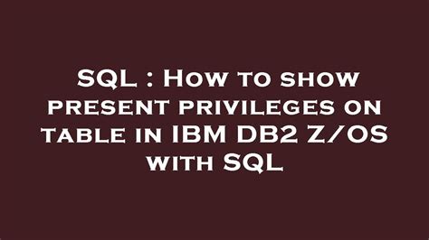 How To Check Table Privileges In Sql Server At Katina Woods Blog