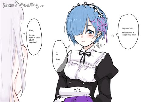 Media Rem x Emilia art by 행주 r Re Zero Media Rem x Emilia art by 행주 r Re Zero