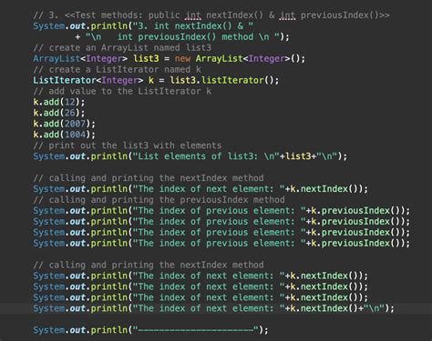 Solved Java Listiterator Nextindex Chegg Com