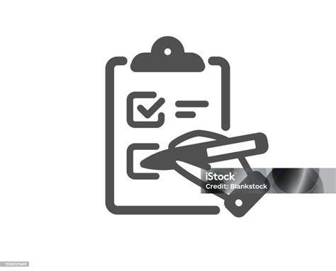 체크리스트 아이콘입니다 클립보드 문서 기호입니다 벡터 고급에 대한 스톡 벡터 아트 및 기타 이미지 고급 금융 데이터 Istock