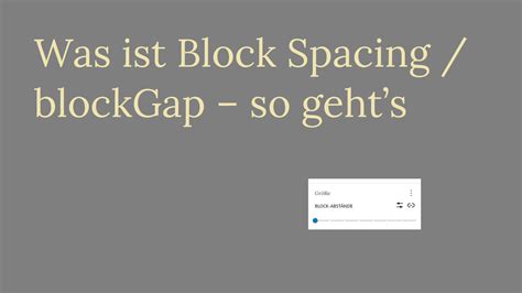 Was Ist Block Spacing Blockgap So Gehts Webdesign Oberwart Vom