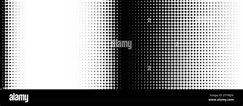 Halftone Pattern Transition From White To Black Showcasing Circular Dots Creating A Dynamic