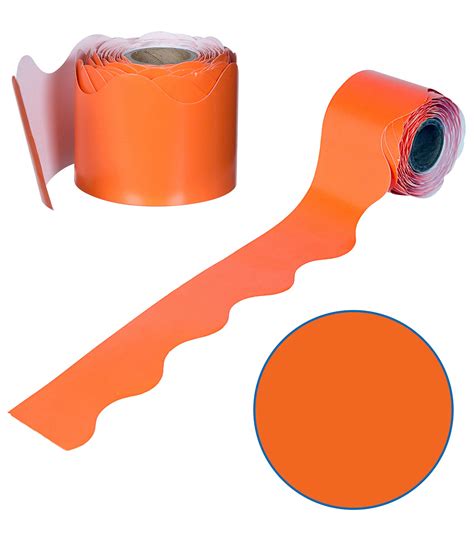 Carson Dellosa 36 Ft Scalloped Orange Bulletin Board Borders Classroom Borders For Bulletin