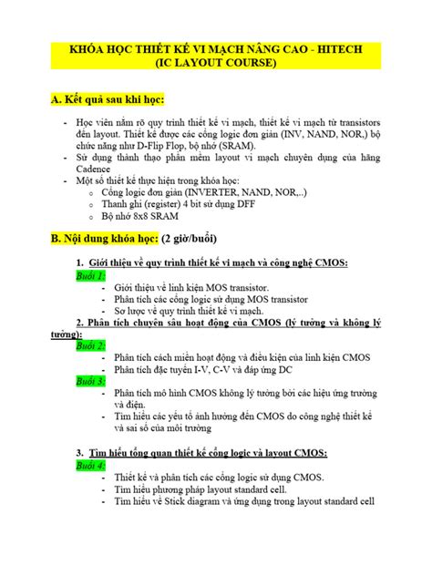Ic Layout Course Hitech Pdf Ic Layout Course Hitech Pdf