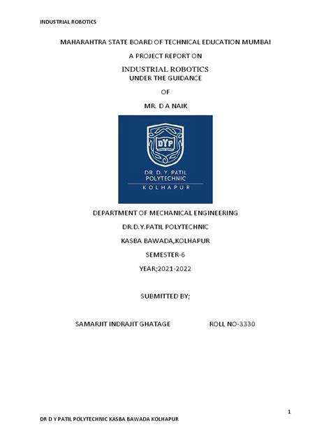 industrial robotics pdf automation robotics