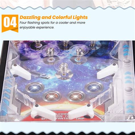 Mini Pinball Game Machine Desktop Ball Shooting Toy Mechdiy