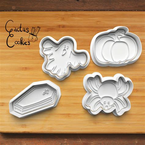 3d File Halloween Cookie Cutter Set・3d Printer Design To Download・cults