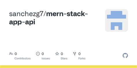 Github Sanchezg7mern Stack App Api
