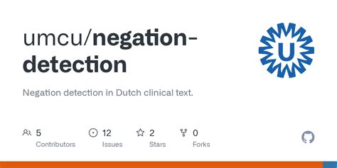 Github Umcunegation Detection Negation Detection In Dutch Clinical