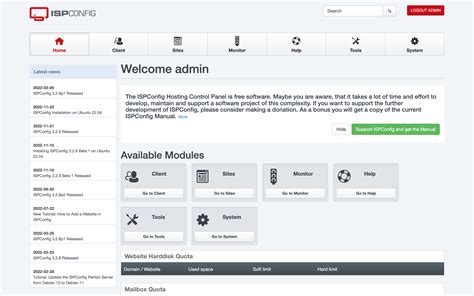 开源实例之ispconfig 杜郎俊赏