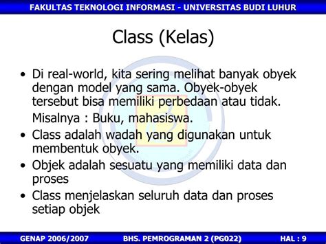 ppt pemrograman berorientasi objek object oriented programming