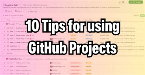 10 Things You Didnt Know You Could Do With Github Projects The Github Blog