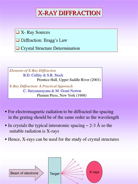 X Ray Diffraction Principles Pdf X Ray Crystallography Electron